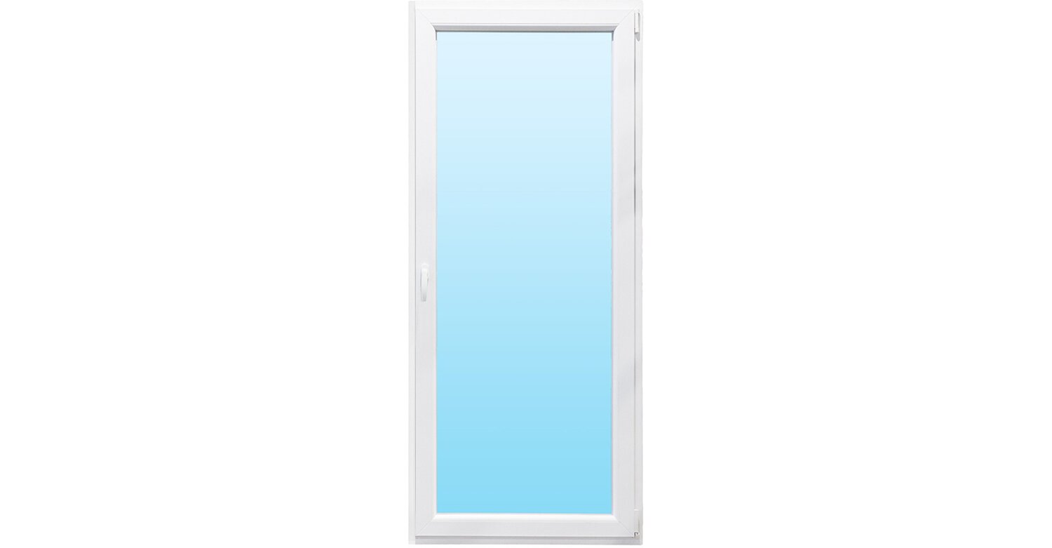 Porte de balcon en plastique de salon en cristal triple verre blanc L ...