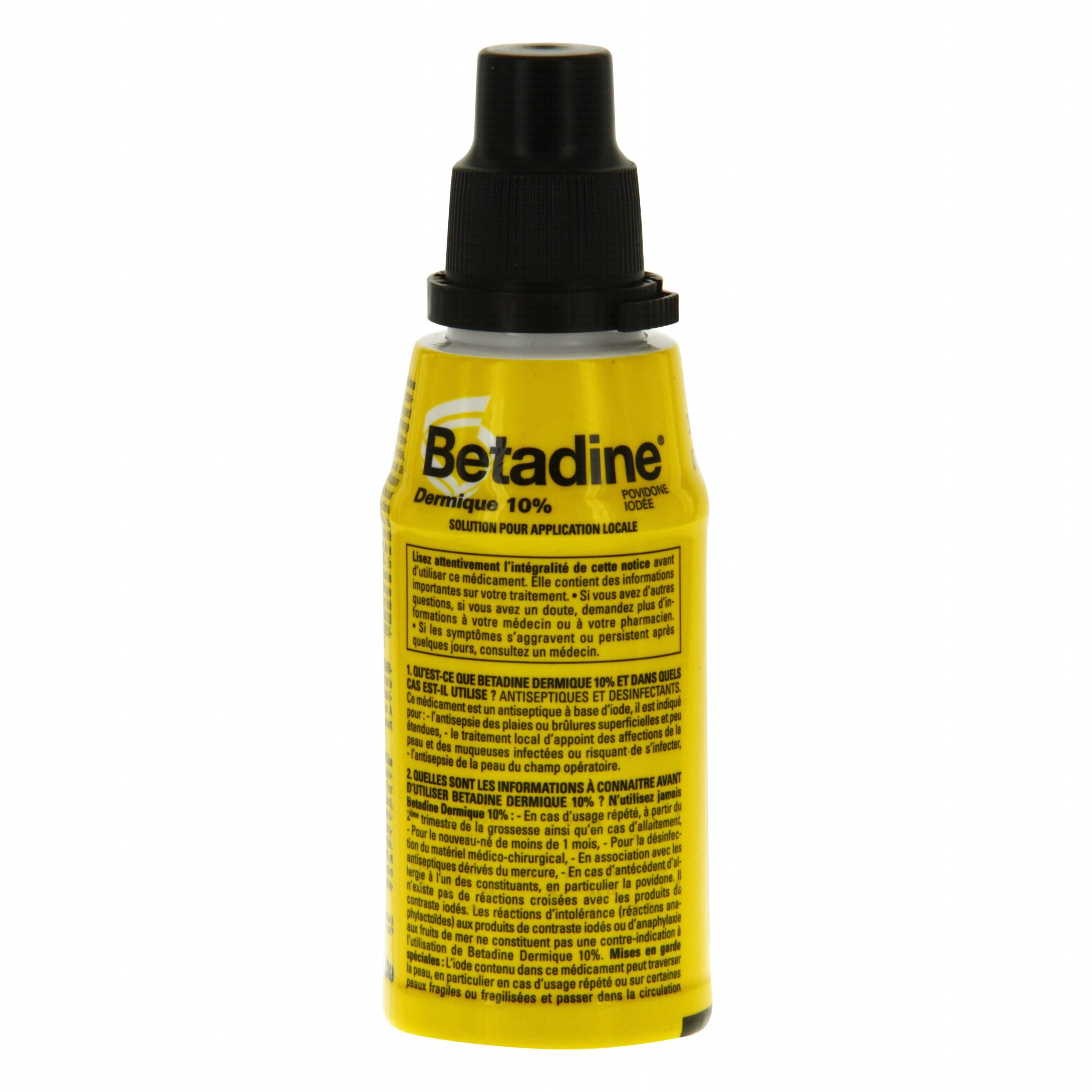 Bétadine dermique 10% flacon de 125 ml - OUAGADOUGOU.ONLINE