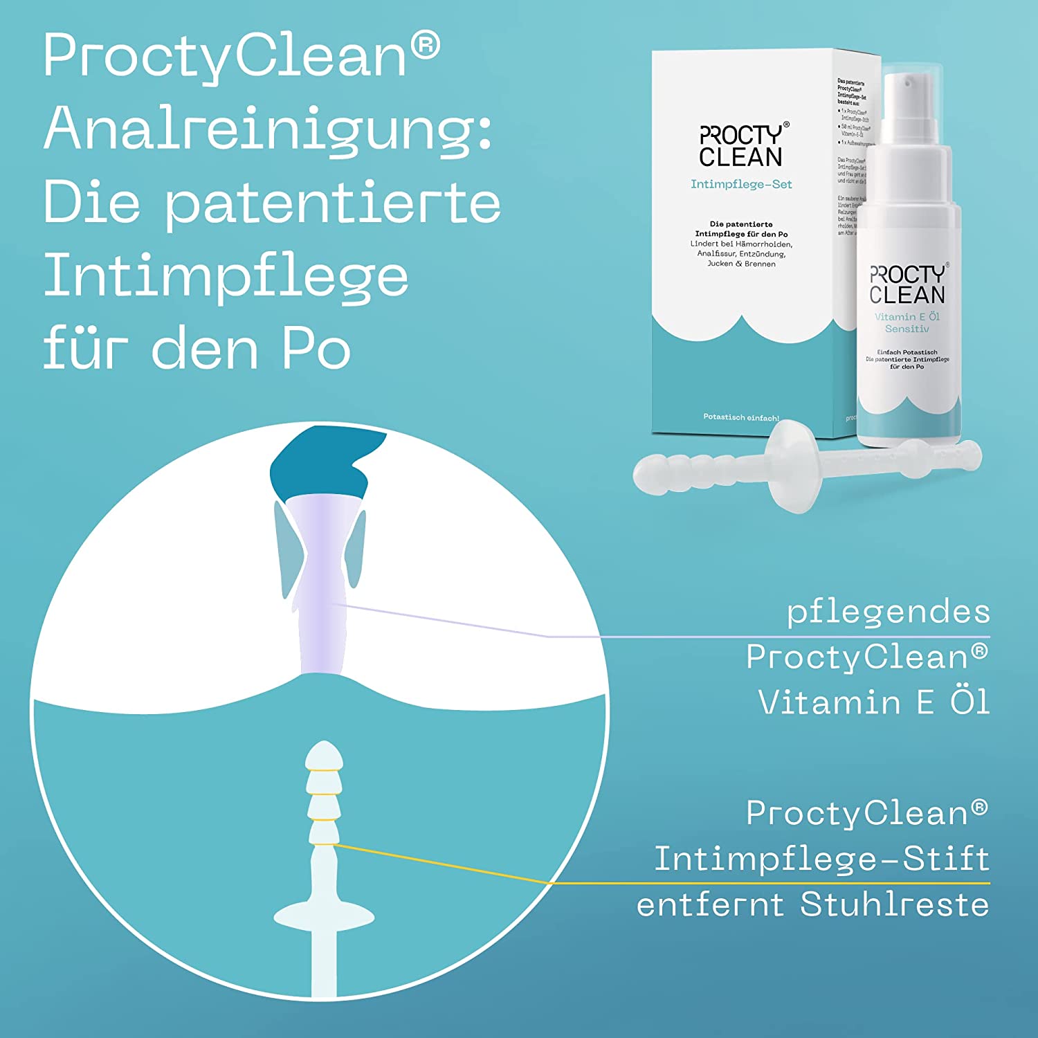 ProctyClean® Set de soins intimes pour les hémorroïdes - OUAGADOUGOU.ONLINE