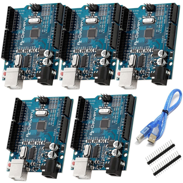 ARDUINO UNO R4 - Set de 5 cartes microcontrôleur AZ-ATmega328 ...