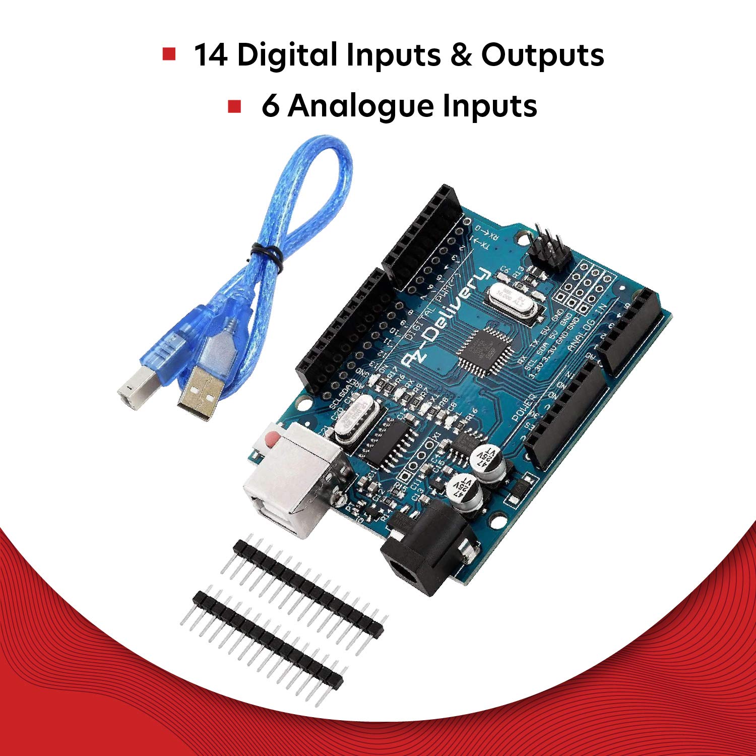 ARDUINO UNO R4 - Set de 5 cartes microcontrôleur AZ-ATmega328 ...