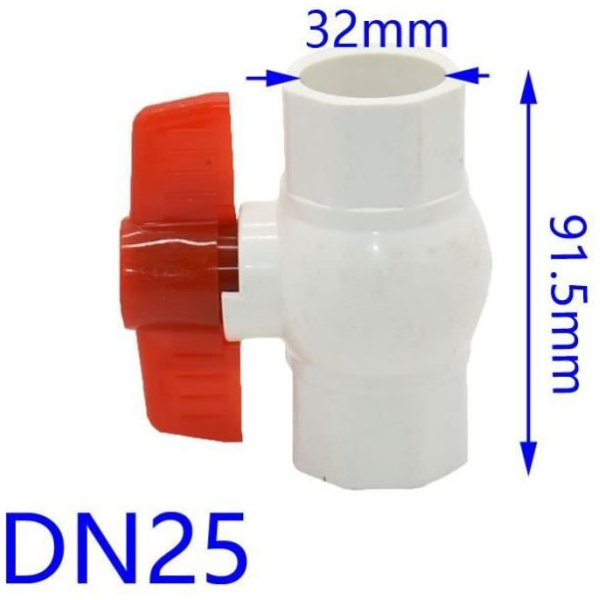 Vanne à bille en Pvc de 32mm - OUAGADOUGOU.ONLINE