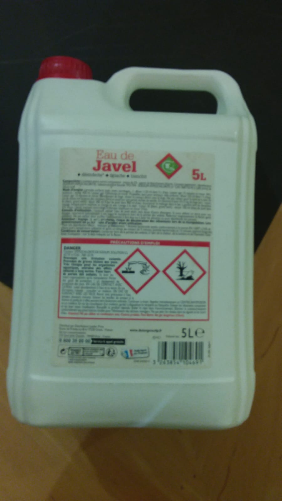 Eau de javel PG 2.6% - 5 Litres - OUAGADOUGOU.ONLINE
